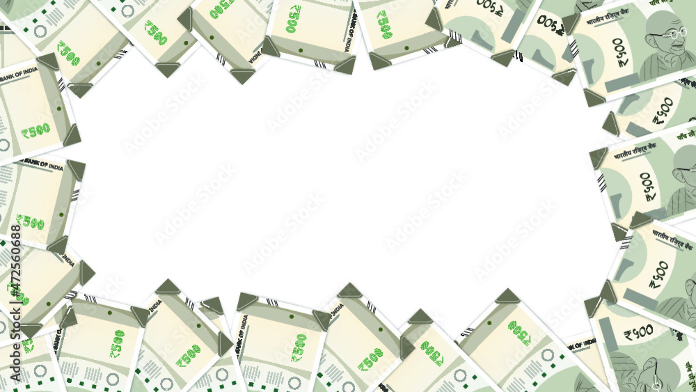 India 500 rupee currency note background design Stock Vector | Adobe Stock