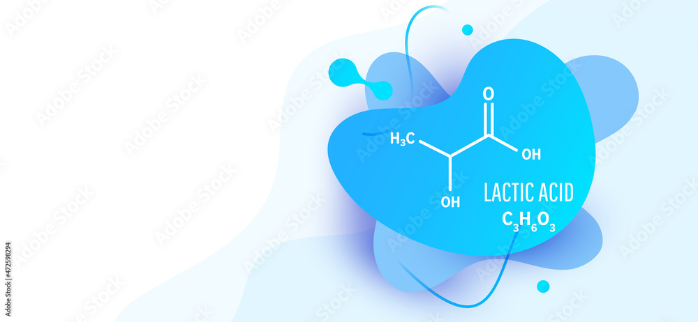 Lactic acid molecular structure. Lactic acid skeletal chemical formula ...
