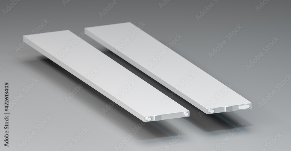 LFP blade shape battery cells design for modern electric vehicle, 3D ...