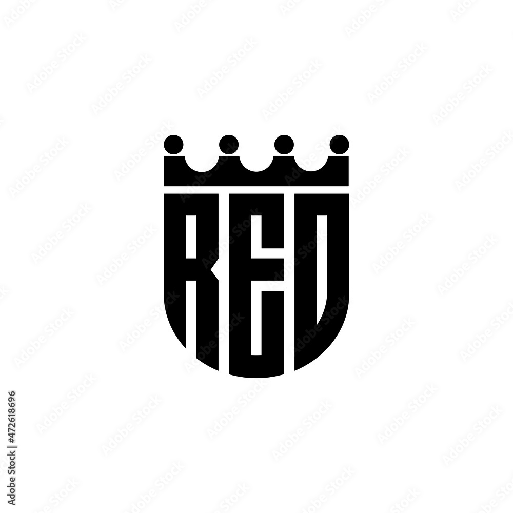 REO letter logo design with white background in illustrator, vector ...