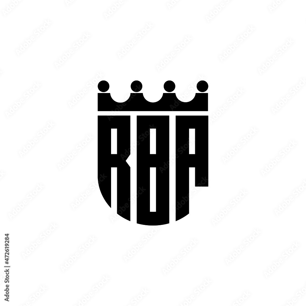 RBA letter logo design with white background in illustrator, vector ...