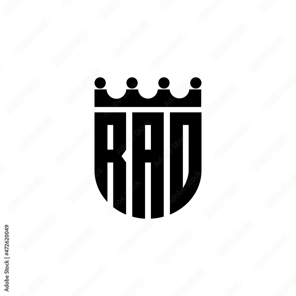 RAO letter logo design with white background in illustrator, vector ...