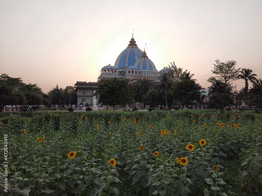 Temple of the Vedic Planetarium, ISKCON temple of Mayapur in west ...