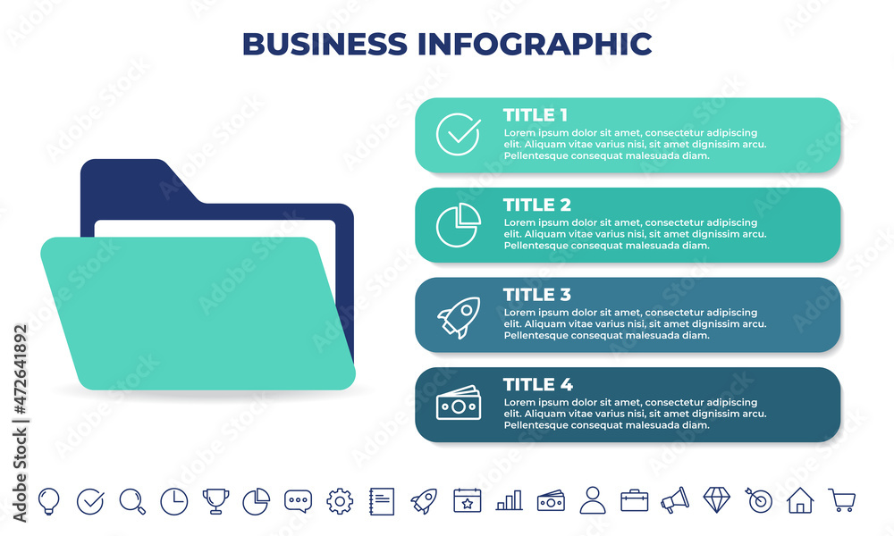 folder infographic design template.business infographic template for ...