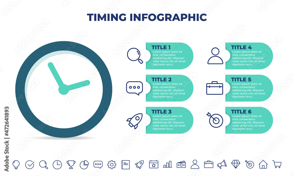 timing infographic design template.business infographic template for ...