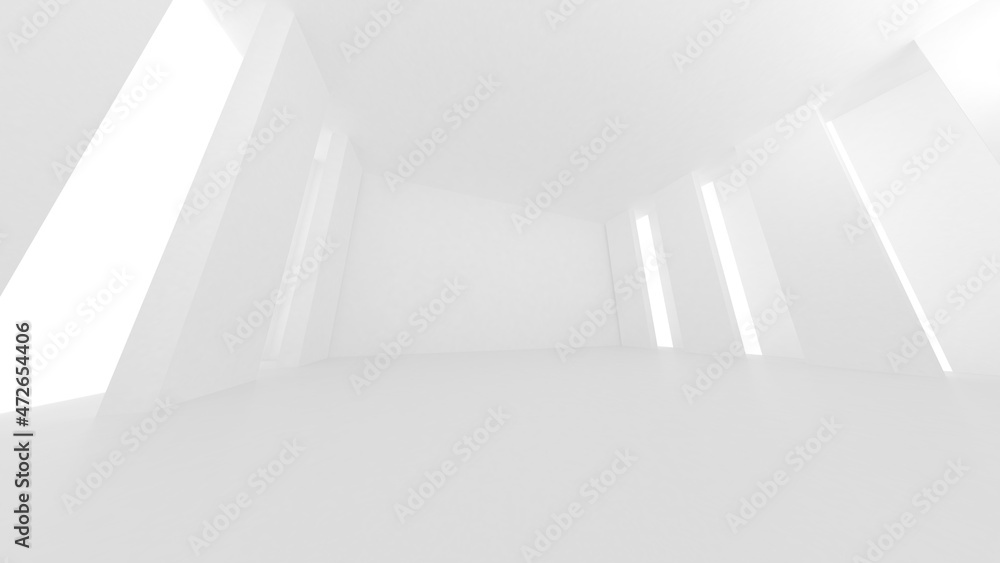 Abstract White Architecture Design Concept Stock Illustration | Adobe Stock