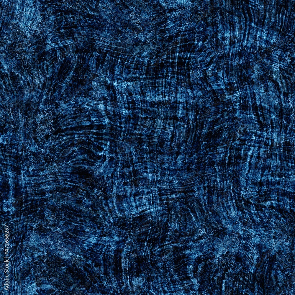 Seamless indigo block print texture on navy blue woven effect ...