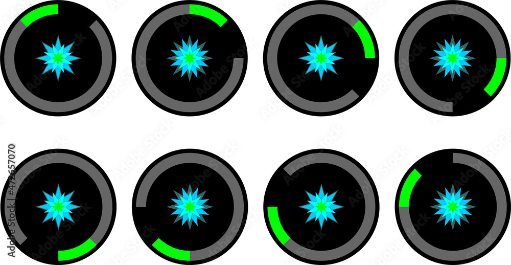 loading vector for animation material Stock Vector | Adobe Stock