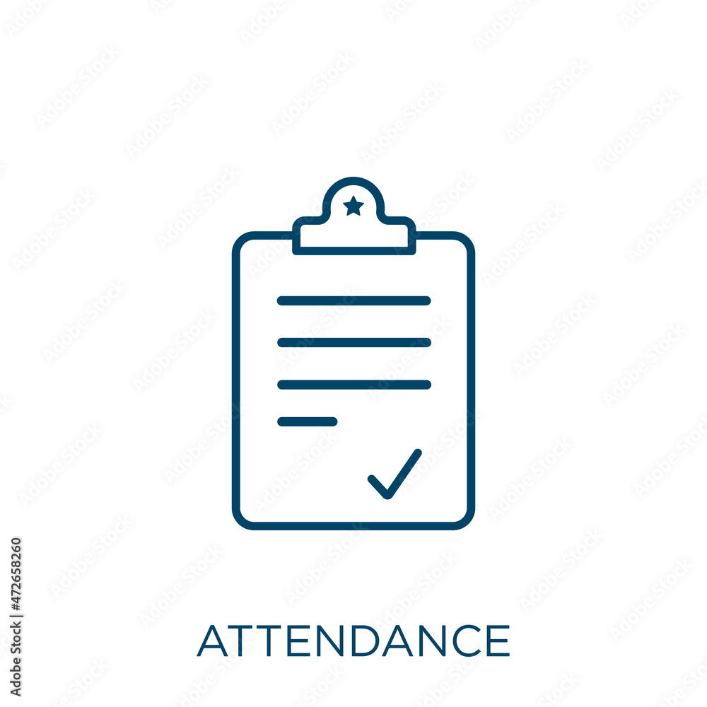 Attendance Icon Vector