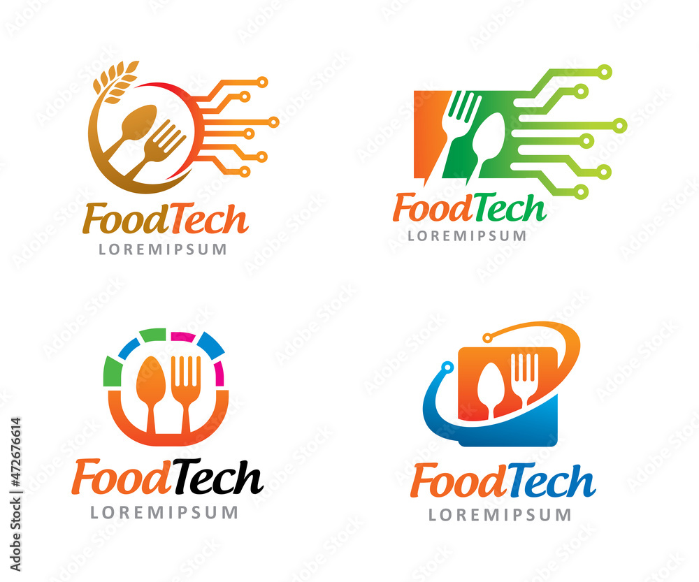 Food technology logo symbol or icon template Stock Vector | Adobe Stock