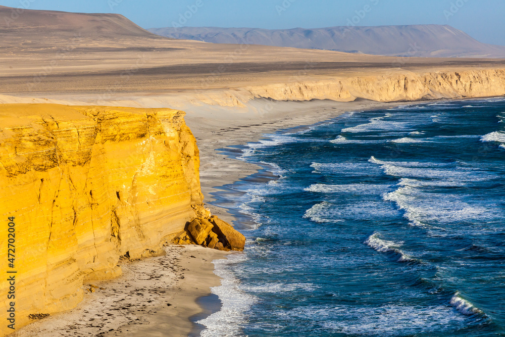 Paracas National Reserve, Ica Region, Peru. The Paracas Peninsula is ...