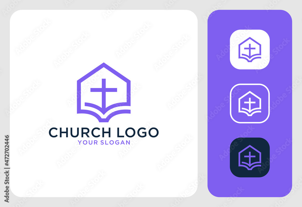 church house clear logo design Stock Vector | Adobe Stock