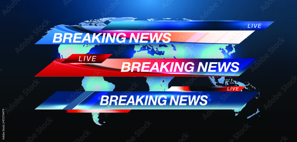 Modern futuristic template for news on background.Digital data ...