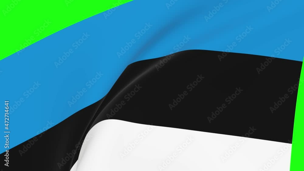 Estonia waving flag transition 4k and 1080 HD seamless loop animation ...