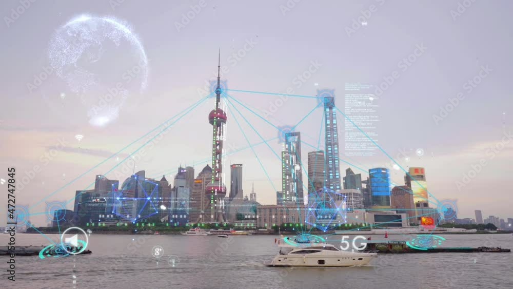 smart city，Technology Shanghai，IOT,Internet City，5G，technopolis，Modern ...