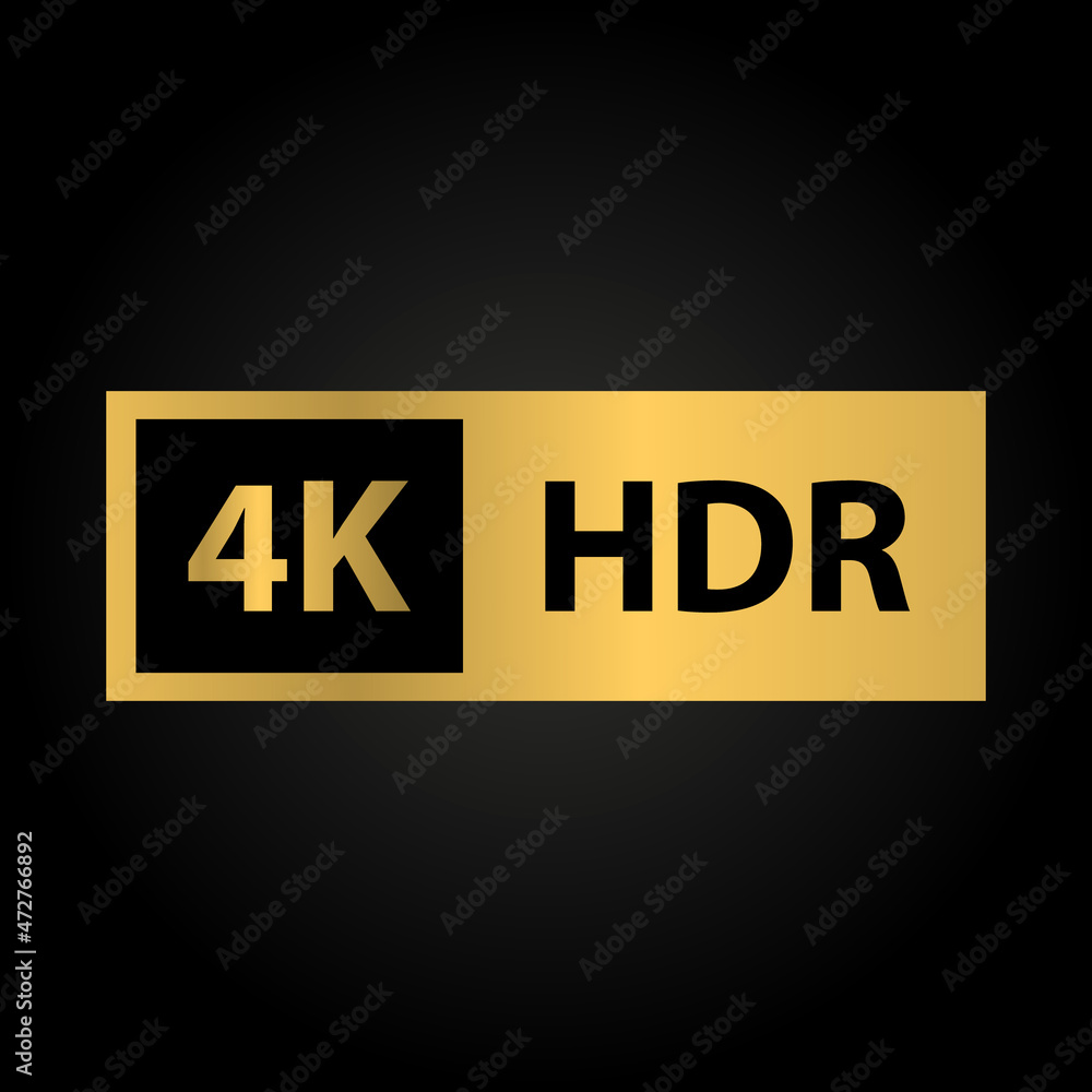 4K Ultra HD symbol Stock Vector | Adobe Stock