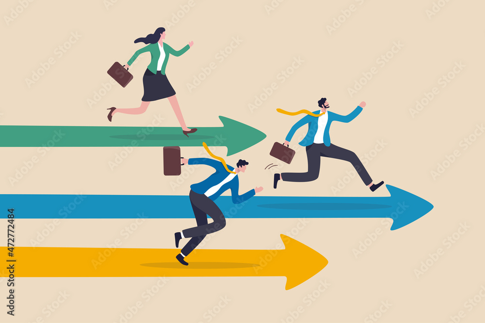 Business competition, contest or rivalry against competitors to ...