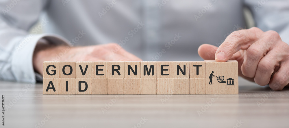 Concept of government aid Stock Photo | Adobe Stock