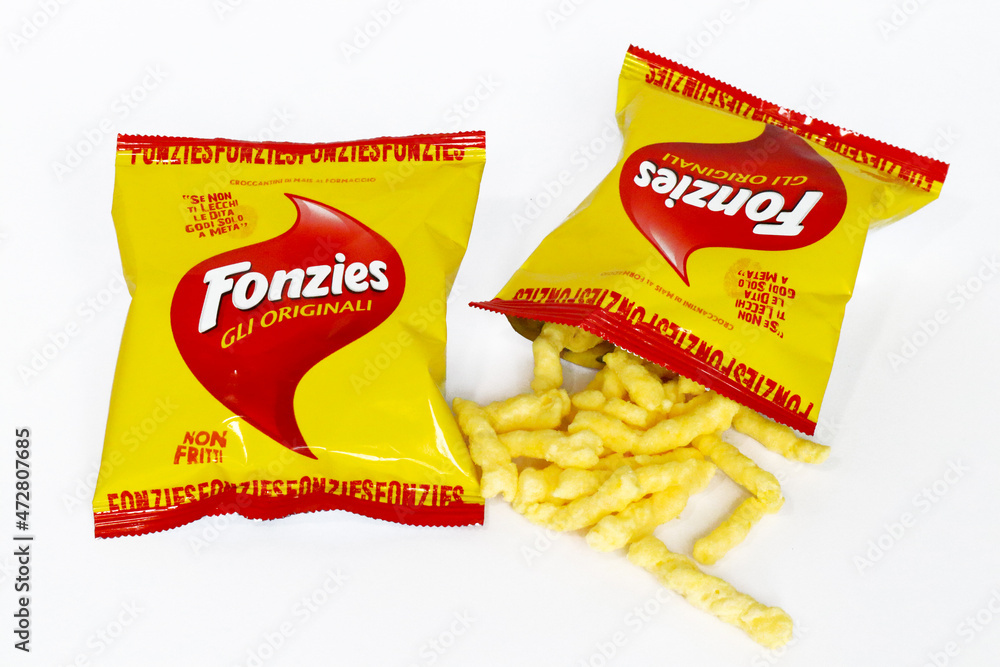FONZIES corn snacks original cheese crisps crunchy. Fonzies is owned by ...