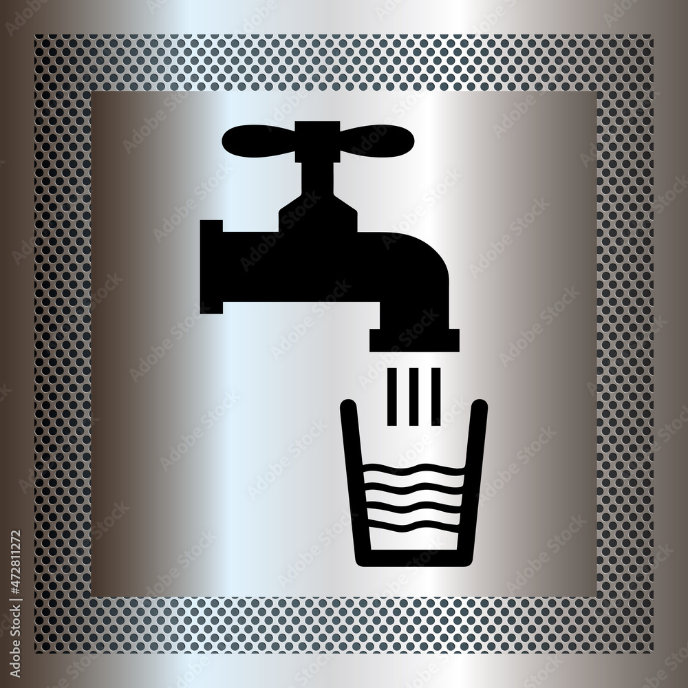 Logo eau potable. Stock Vector | Adobe Stock