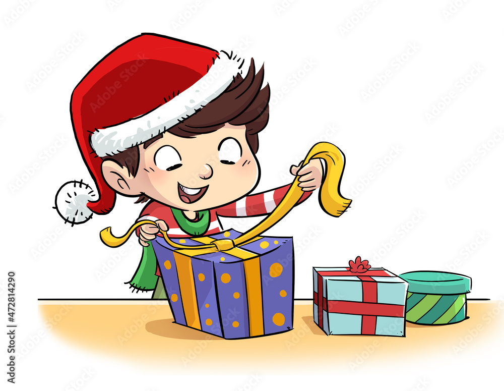 Open Christmas Present Clip Art