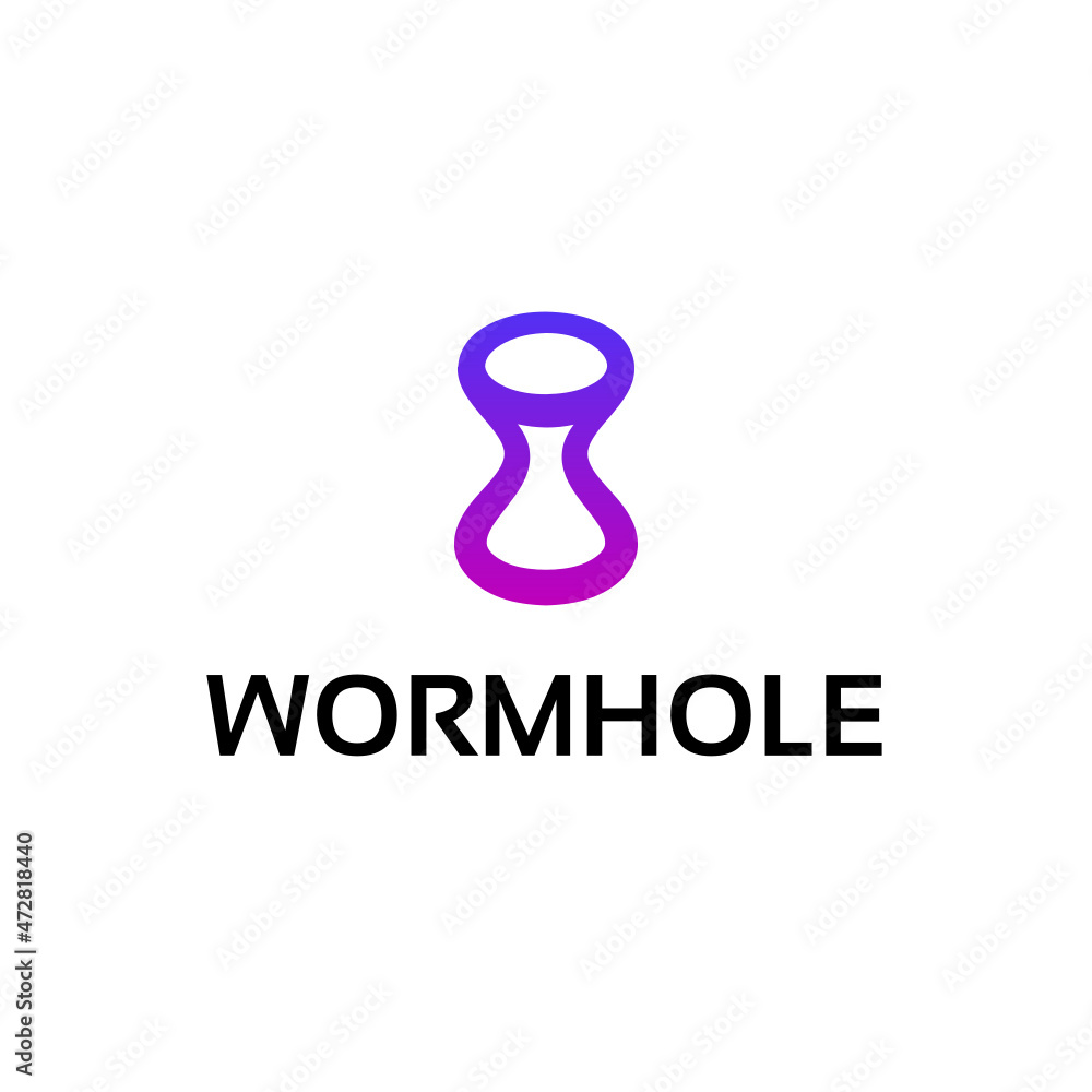 Wormhole Spacetime Tunnel Dimension Universe Vector Abstract ...