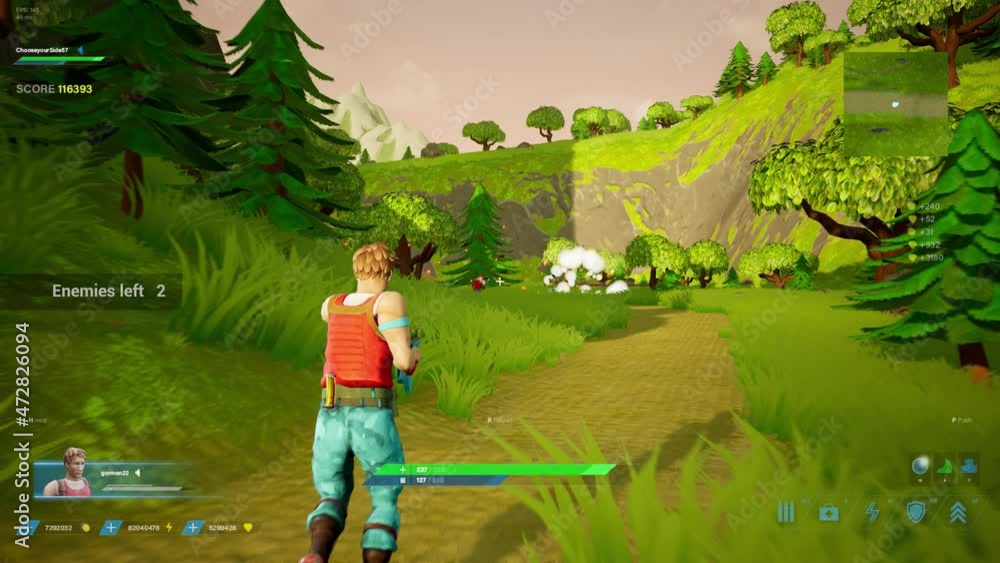 Video Game Mock-up Concept: Game play 3D Thir Person Shooter Online ...