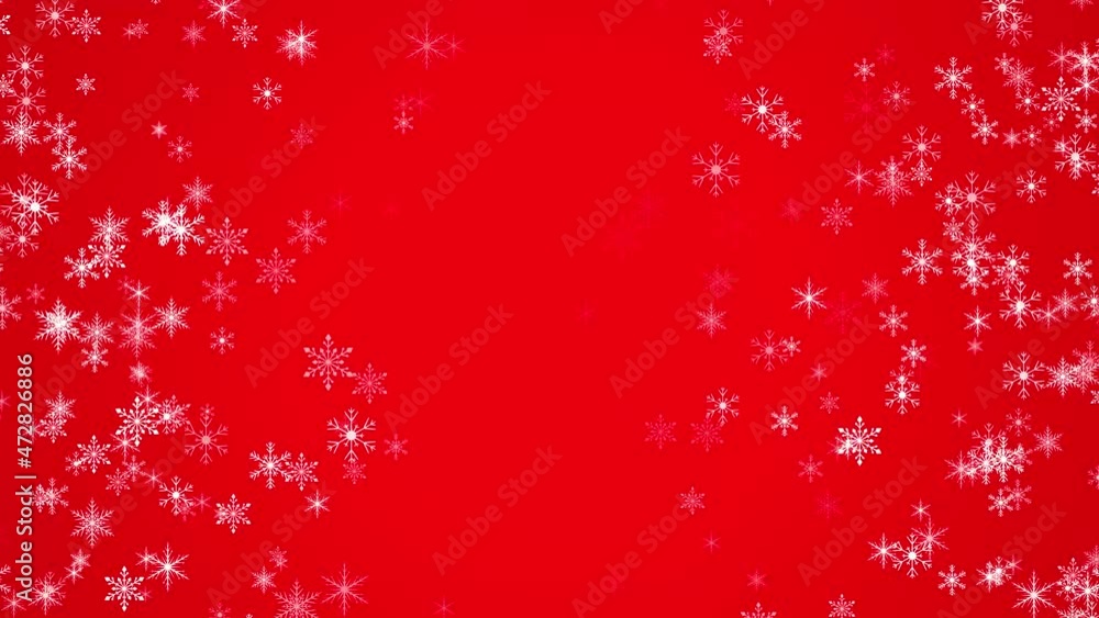 snow flakes red gradient background animation,snow move with wind on ...