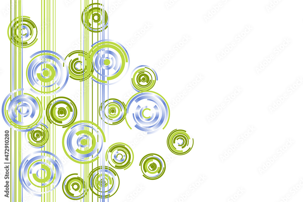 Vecteur Stock Spin rotation circle shapes motion vector background ...