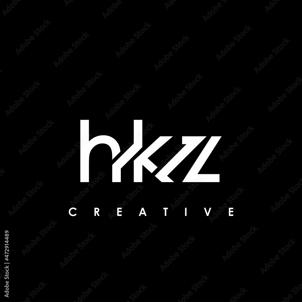 HKZ Letter Initial Logo Design Template Vector Illustration Stock ...
