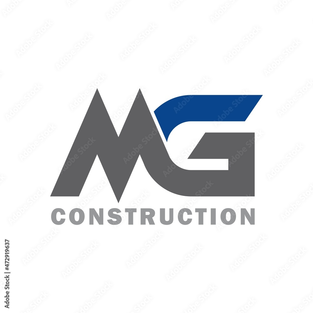 mg logo design design simple Stock Vector | Adobe Stock