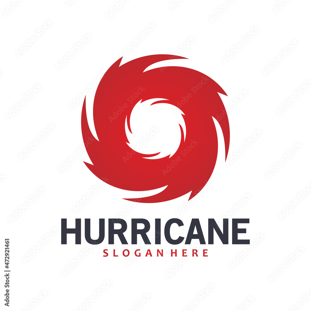 Vetor de hurricane logo symbol icon illustration vector for company do ...