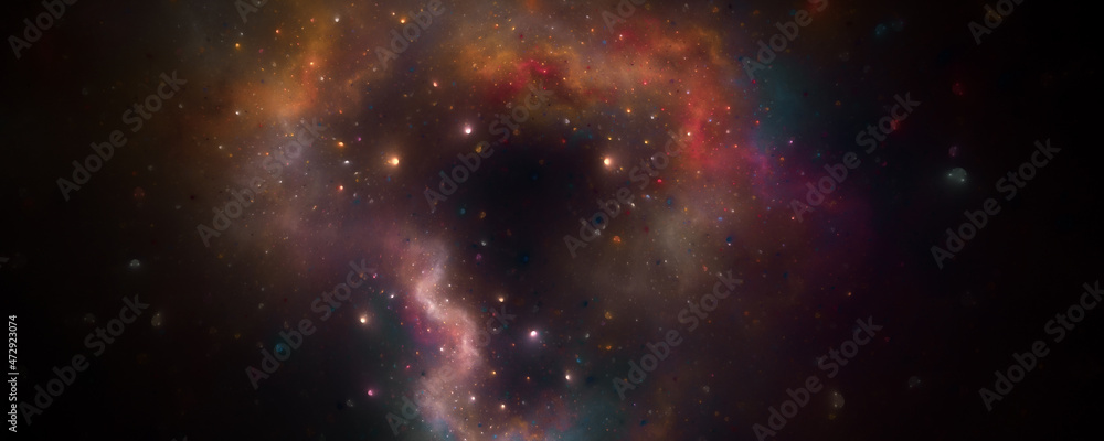 Science fiction wallpapers. Colorful space dust particle background ...