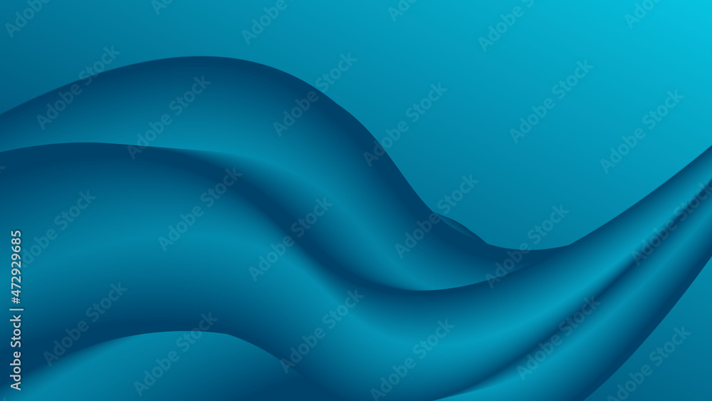 abstract blue and navy blue wave background, 3d rendering wavy ...