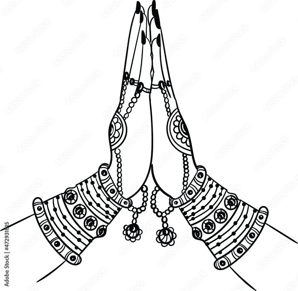 Welcome Hands With Flowers Clipart