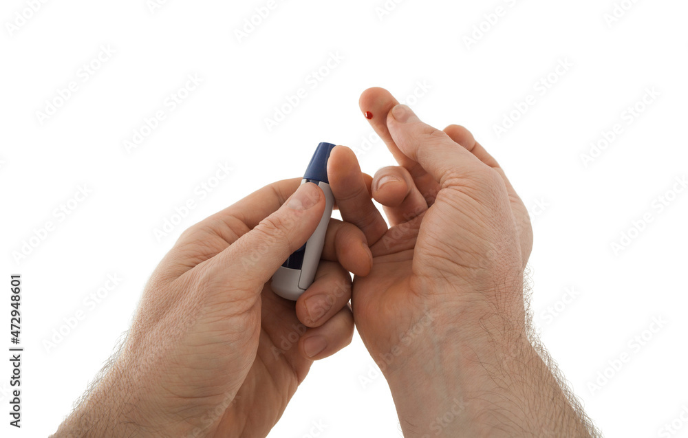 A small drop of blood appeared on the lateral surface of the middle ...