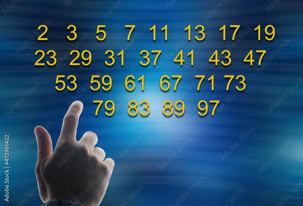 prime numbers concept Stock Photo | Adobe Stock