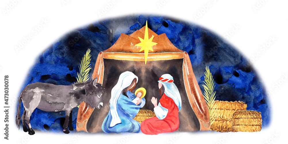 Christmas clip art. Holy family. Christmas Nativity, Jesus Christ, Baby ...