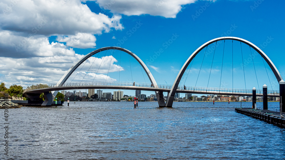 Elizabeth Quay in Perth WA is a tourist attraction where you can catch ...
