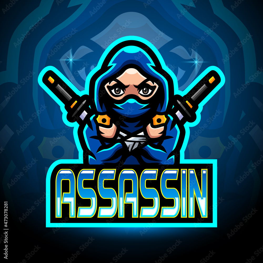 Assassin esport logo mascot design Stock Vector | Adobe Stock