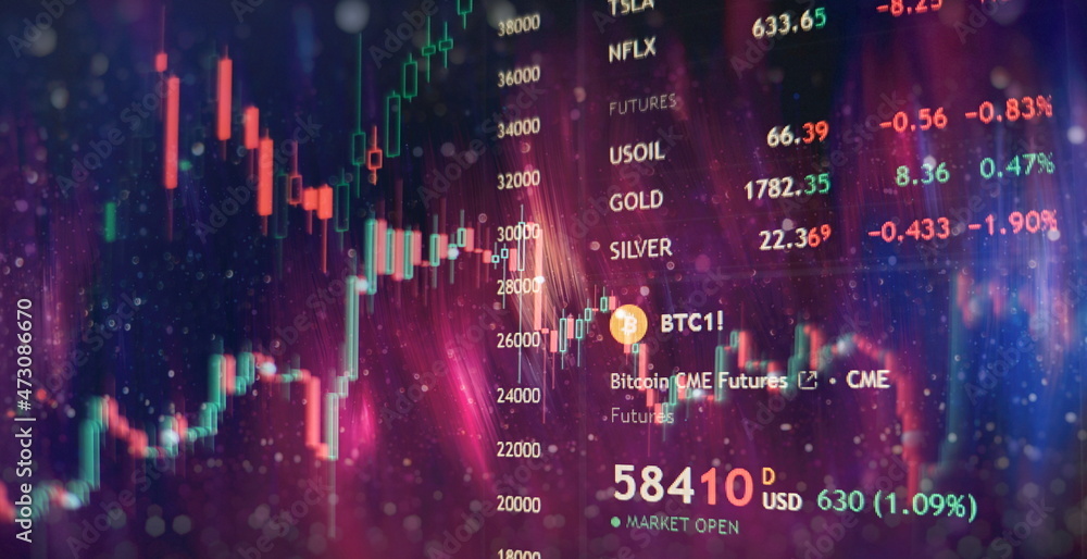 Analyzing investment statistics and indicators on dashboard for trading ...