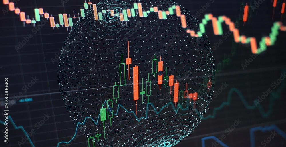 Analyzing investment statistics and indicators on dashboard for trading ...
