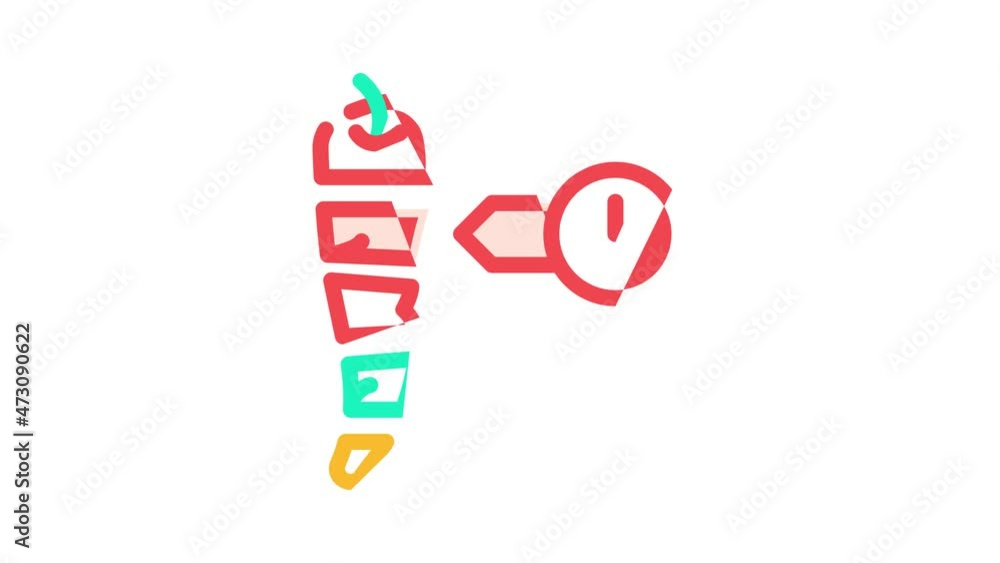 cut pepper spice scale animated color icon cut pepper spice scale sign ...