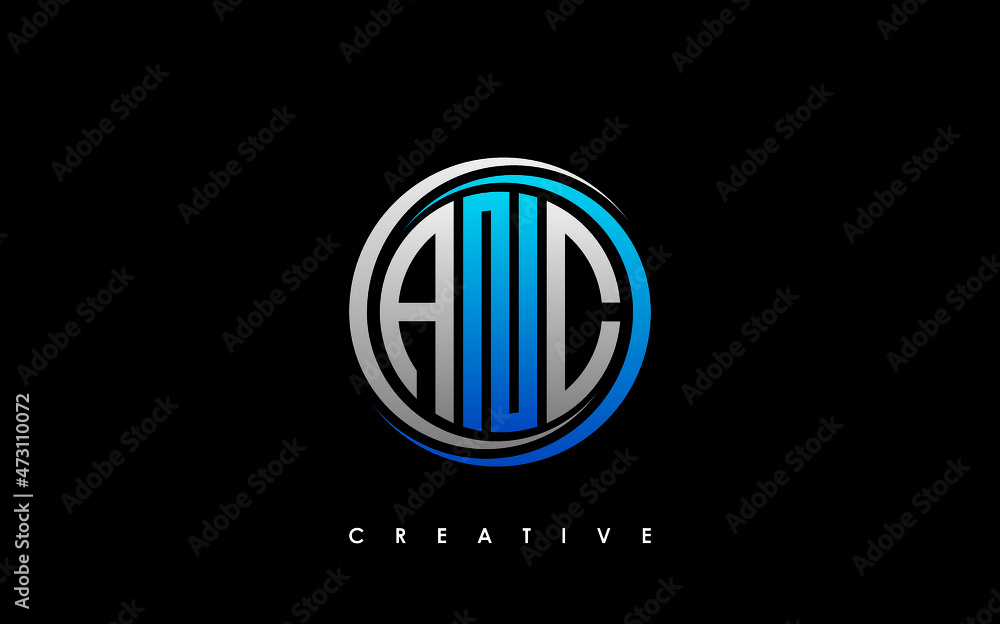 ANC Letter Initial Logo Design Template Vector Illustration Stock ...