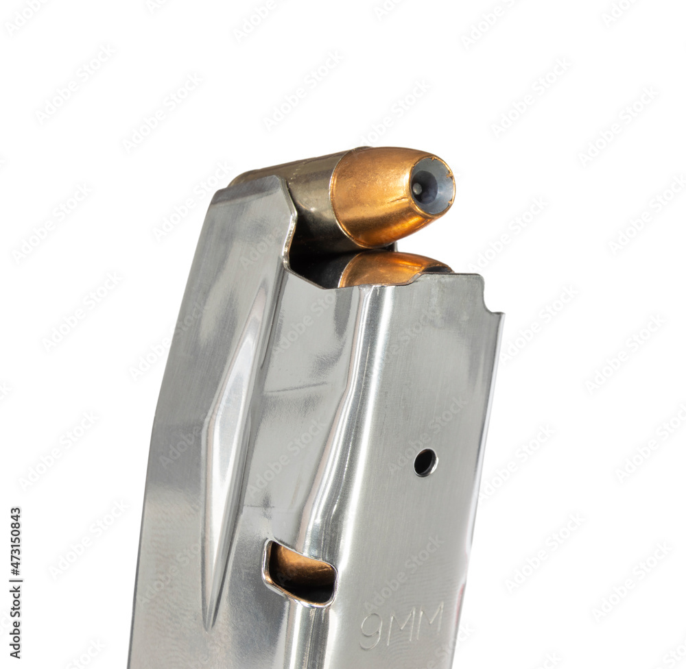 Loaded magazine for a semi-auto pistol Stock Photo | Adobe Stock