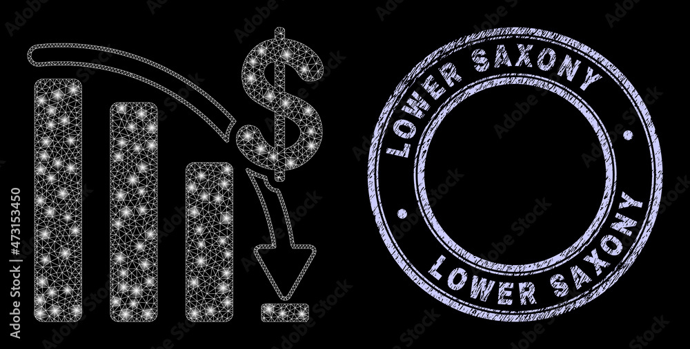 Glitter mesh net crisis bar chart icon with glitter effect on a black ... Glitter mesh net crisis bar chart icon with glitter effect on a black ...