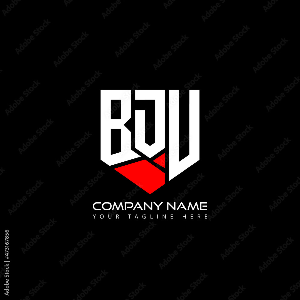 BDU letter logo design on black background.BDU creative initials letter ...