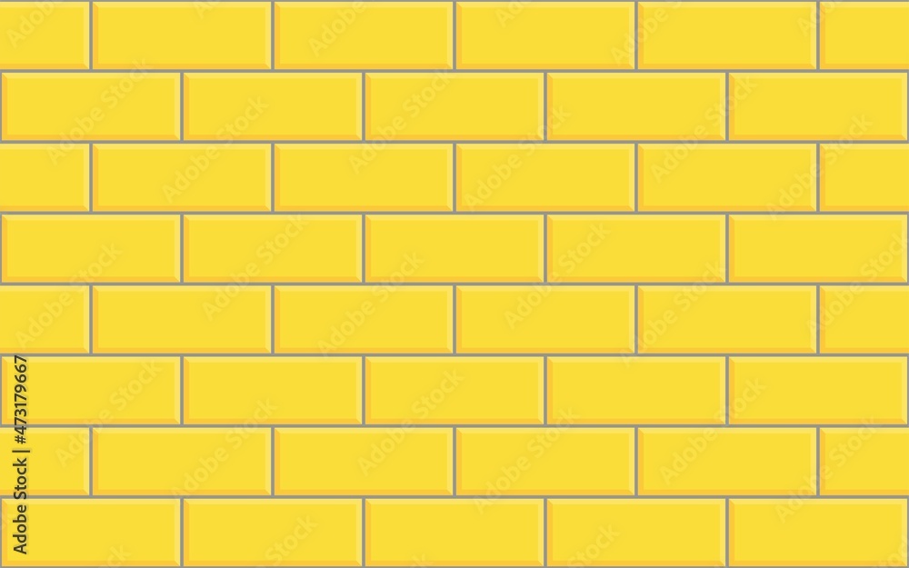 Smooth yellow tile texture - realistic background. Seamless pattern ...