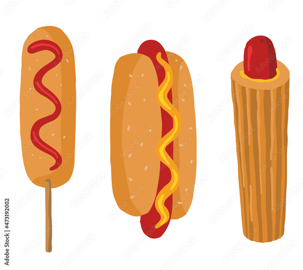 Corn Dog Clipart