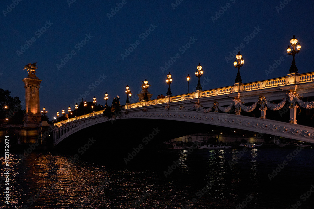 Pont Alexandre III, The Famous Bridge over Seine River in Paris, France ...